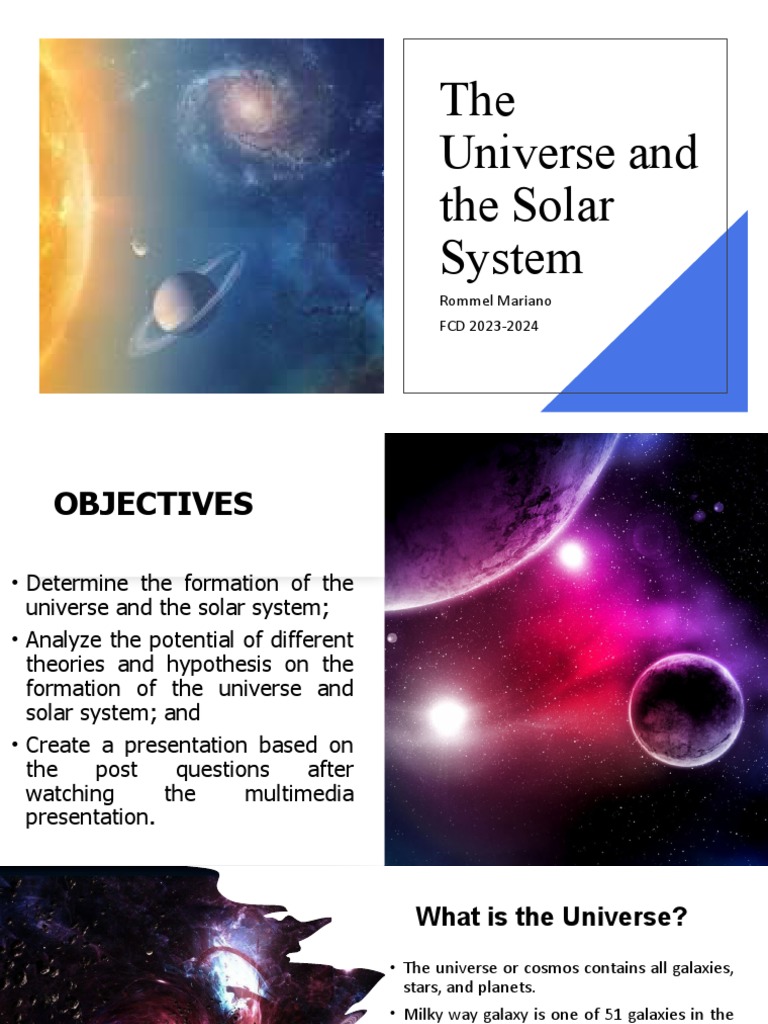 Formation Theories of Universe & Solar System | PDF | Universe ...