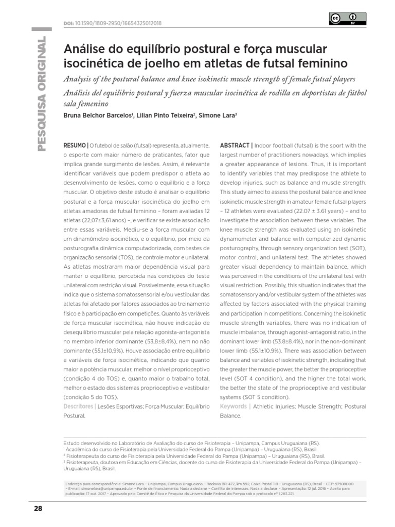 Analise_do_equilibrio_postural_e_forca_muscular_is (1) | PDF | Fisioterapia