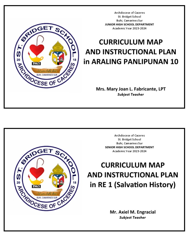 Curriculum Map Cover Page | PDF