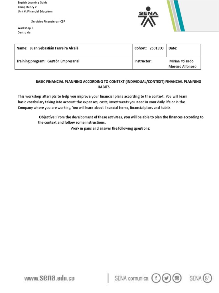 Workshop 3 Financial Education | PDF | Prices | Demand