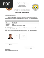 Solo Parent Certification Example | PDF | Lifestyle