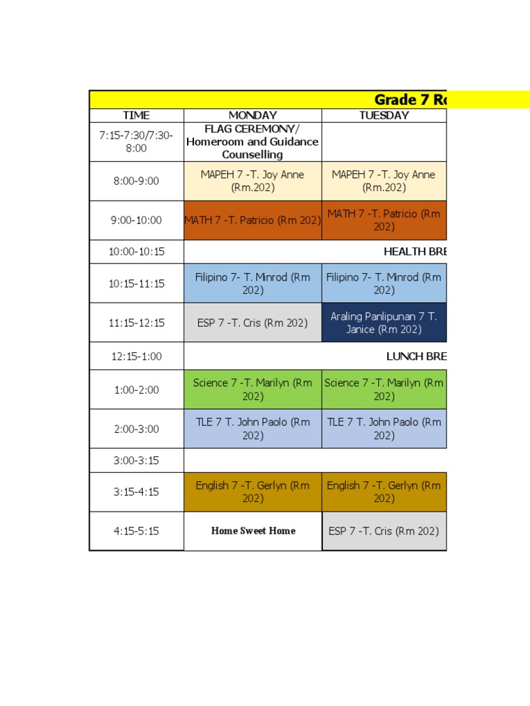 Tentative Sched. of Learners SY 2023 2024 | PDF | Science, Technology, Engineering, And ...
