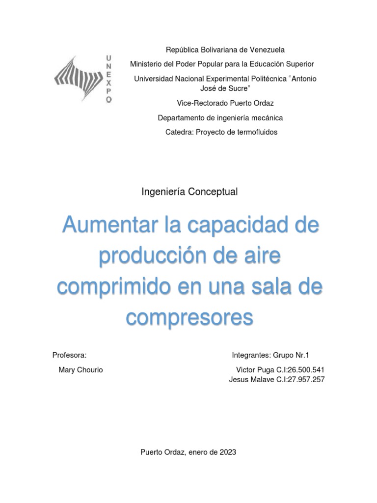 Ingenieria Conceptual Grupo 1 Victor Puga Y Jesus Malave | PDF | Agua ...