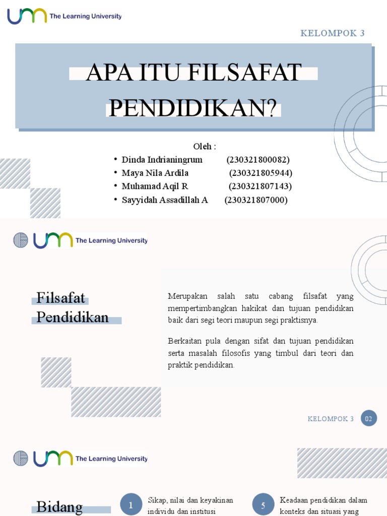 Kelompok 3 - Filsafat Pendidikan | PDF | Sains & Matematika