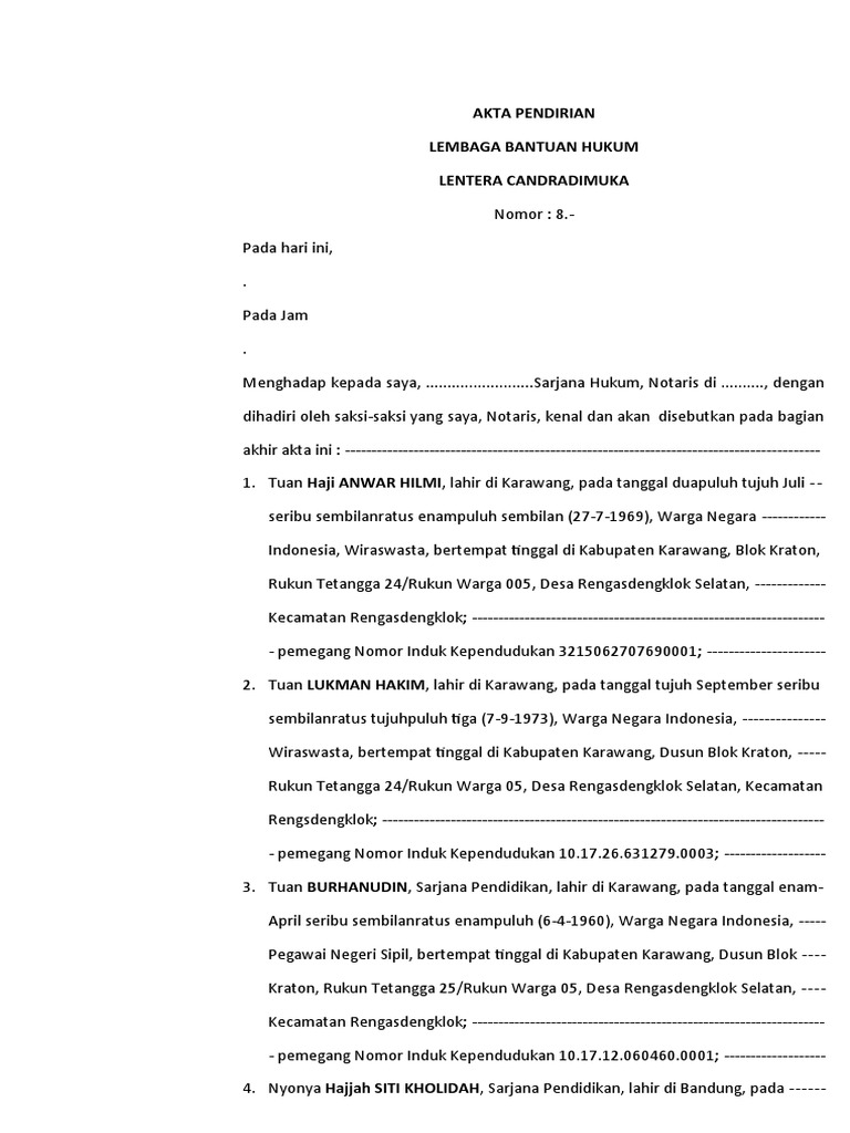 Draft Akta Lembaga Pendidikan | PDF