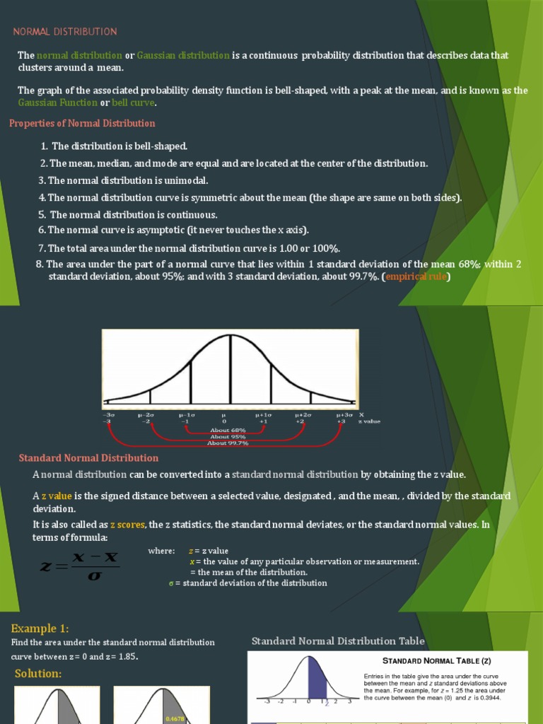 Lesson 3 Presentation | PDF | Normal Distribution | Mean