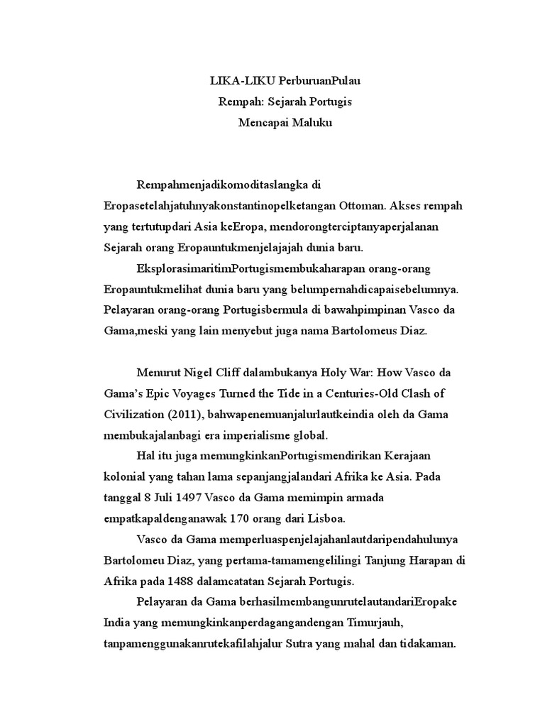 SEJARAH KALIPARE. Ramandita | PDF | Sejarah