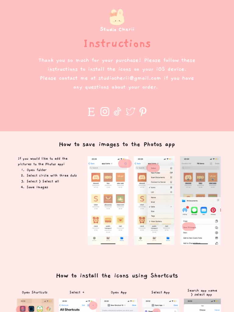 For IOS - How To Install Icons | PDF