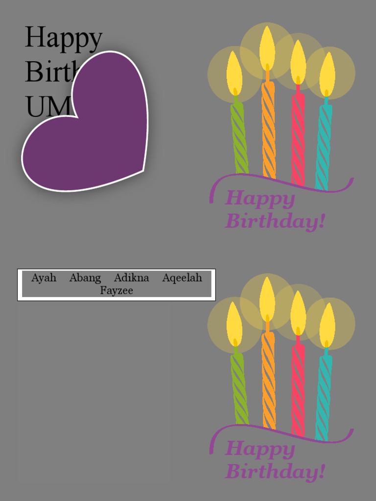 Happy Birthday | PDF