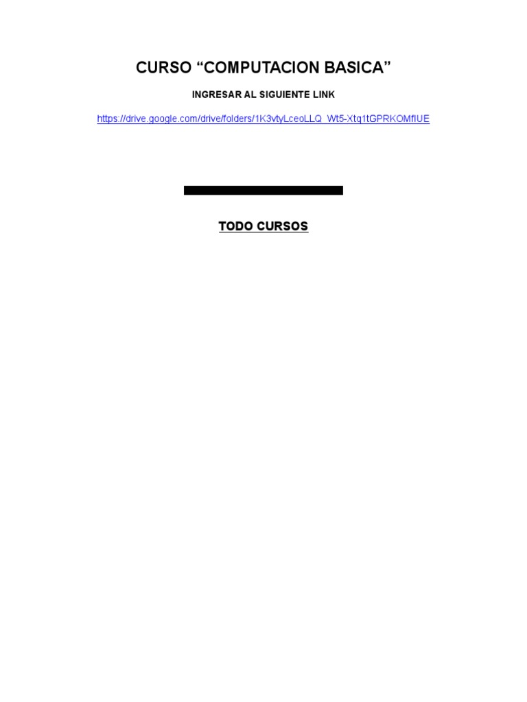 Curso "Computacion Basica" | PDF