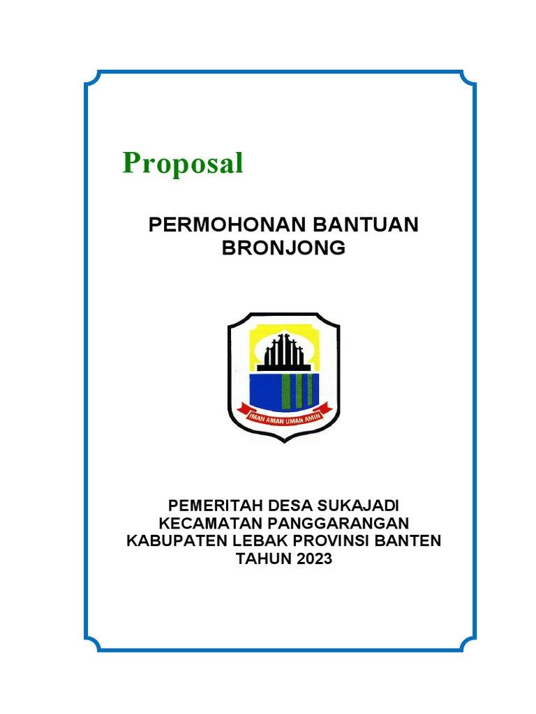 Proposal Bronjong Gnung Buleud | PDF