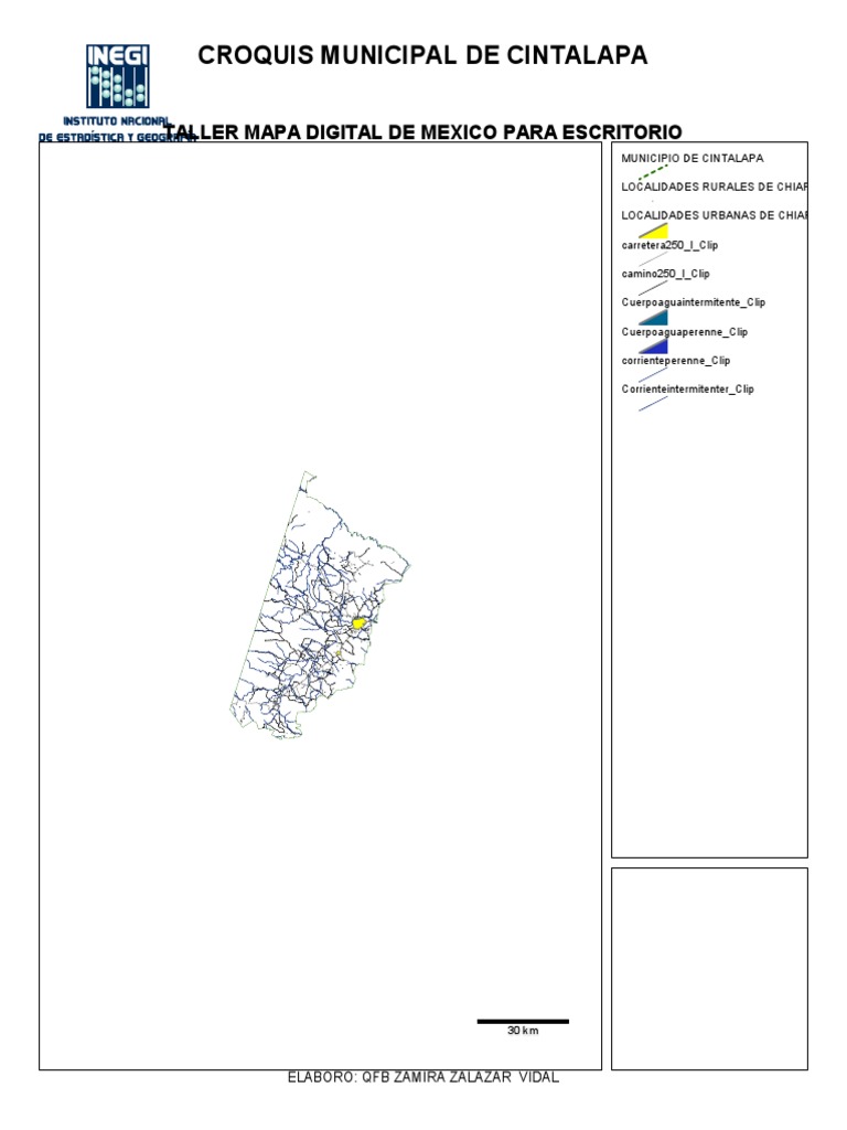 Mapa y Croquis de Cintalapa, Chiapas | PDF