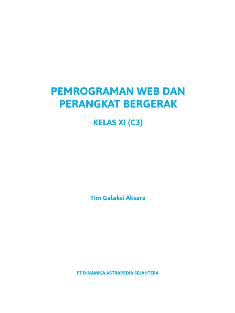 Pemrograman Web Dan Perangkat Bergerak 2 | PDF | Komputer