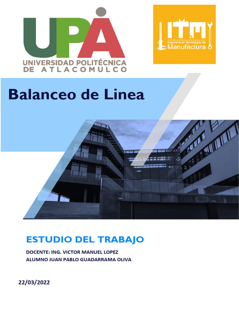 Balanceo de Línea en Producción Eficiente | PDF | Jefe de operaciones ...