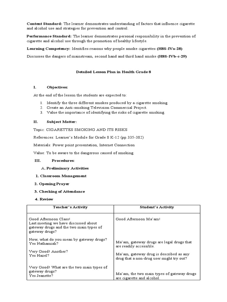 Understanding Cigarette Risks and Effects | PDF | Tobacco Smoking ...