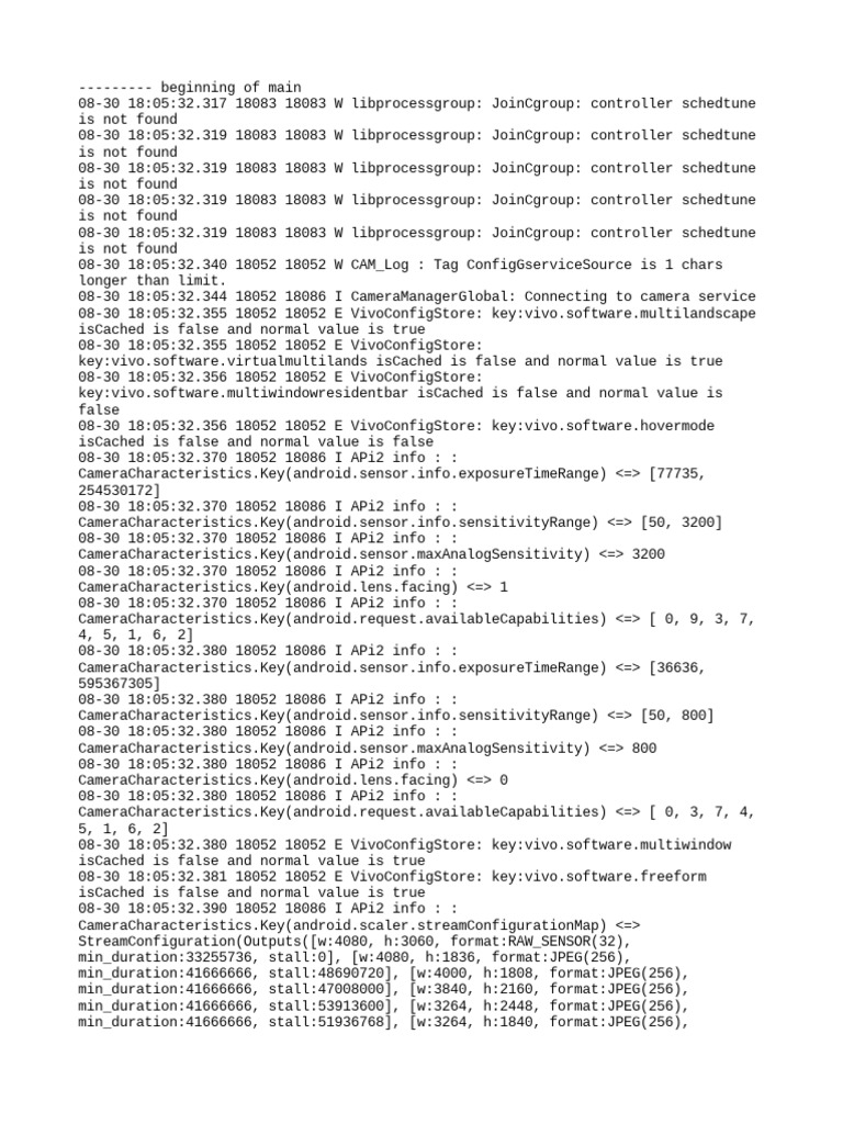 Camera and Audio Capabilities Log | PDF | Multimedia | Data Compression