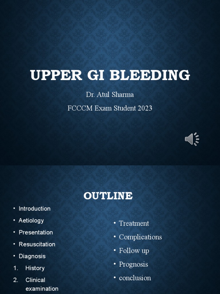 Atul Sharma Uppergi Fcccm23 | PDF | Bleeding | Diseases And Disorders