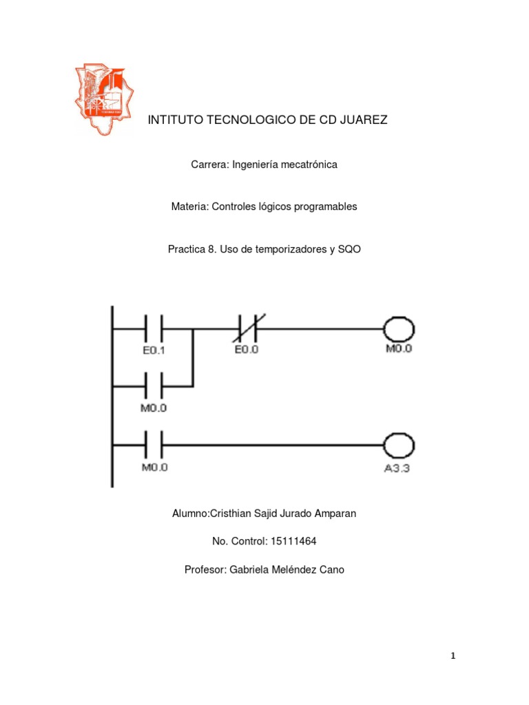 Practica 8.uso de Timers y SQO | PDF | Poco | Arranque