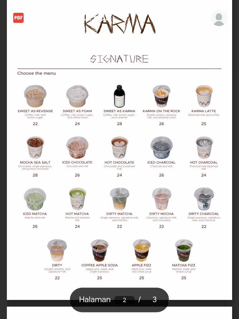 MENU KARMA - PDF - Google Drive | PDF | Food And Drink Preparation ...