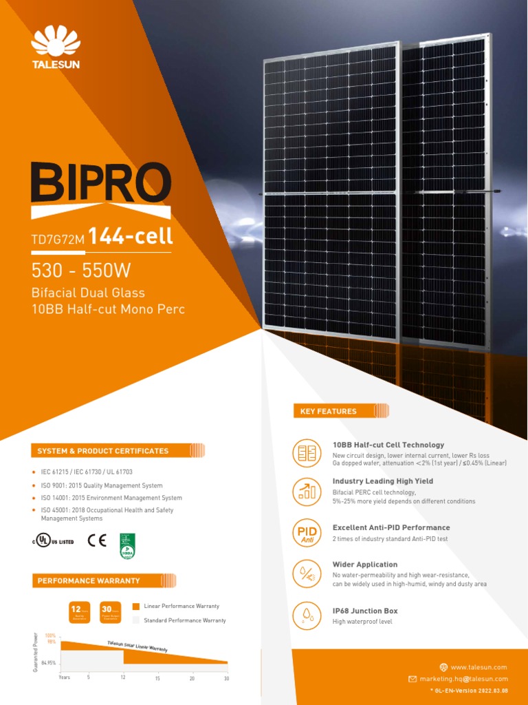 Bipro TD7G72M 10BB 210428 en | PDF | Physical Sciences | Electrical Components