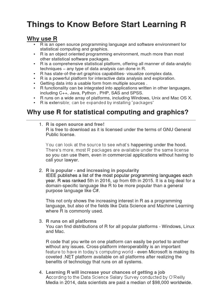 R Material | PDF | Spss | Computer Programming