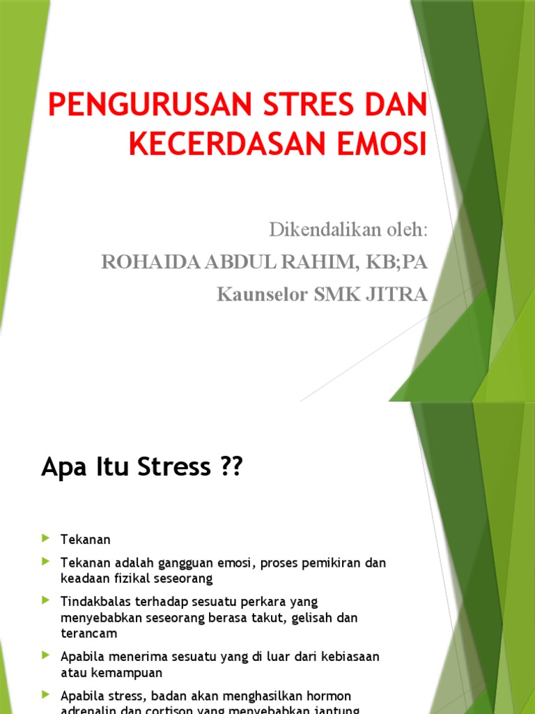 Pengurusan Stress Untuk Pelajar | PDF