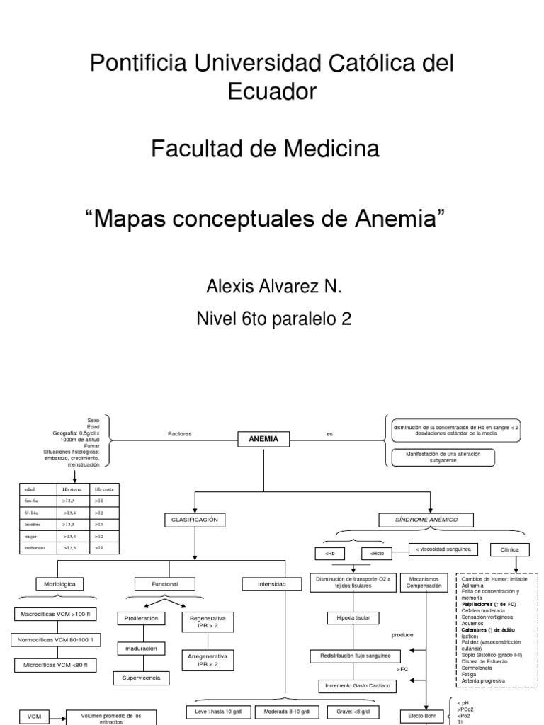 Mapas Concept Anemia | PDF | Anemia | Medicina CLINICA