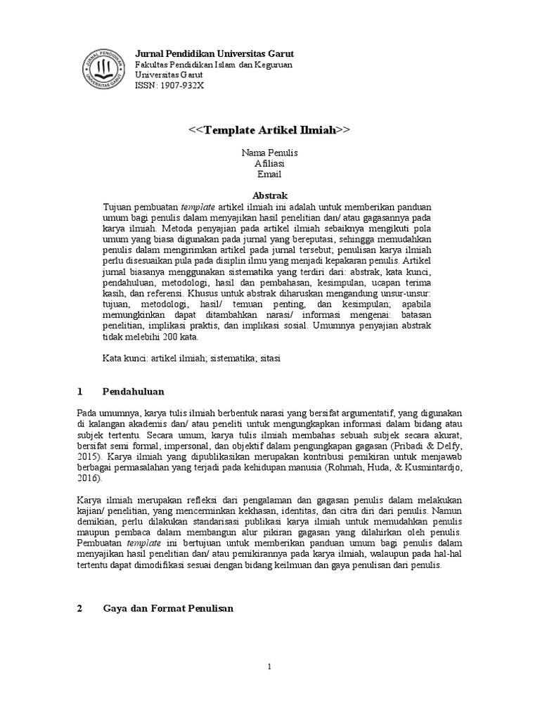 JPUG (00) (00) Template-Jurnal-Pendidikan UNIGA | PDF
