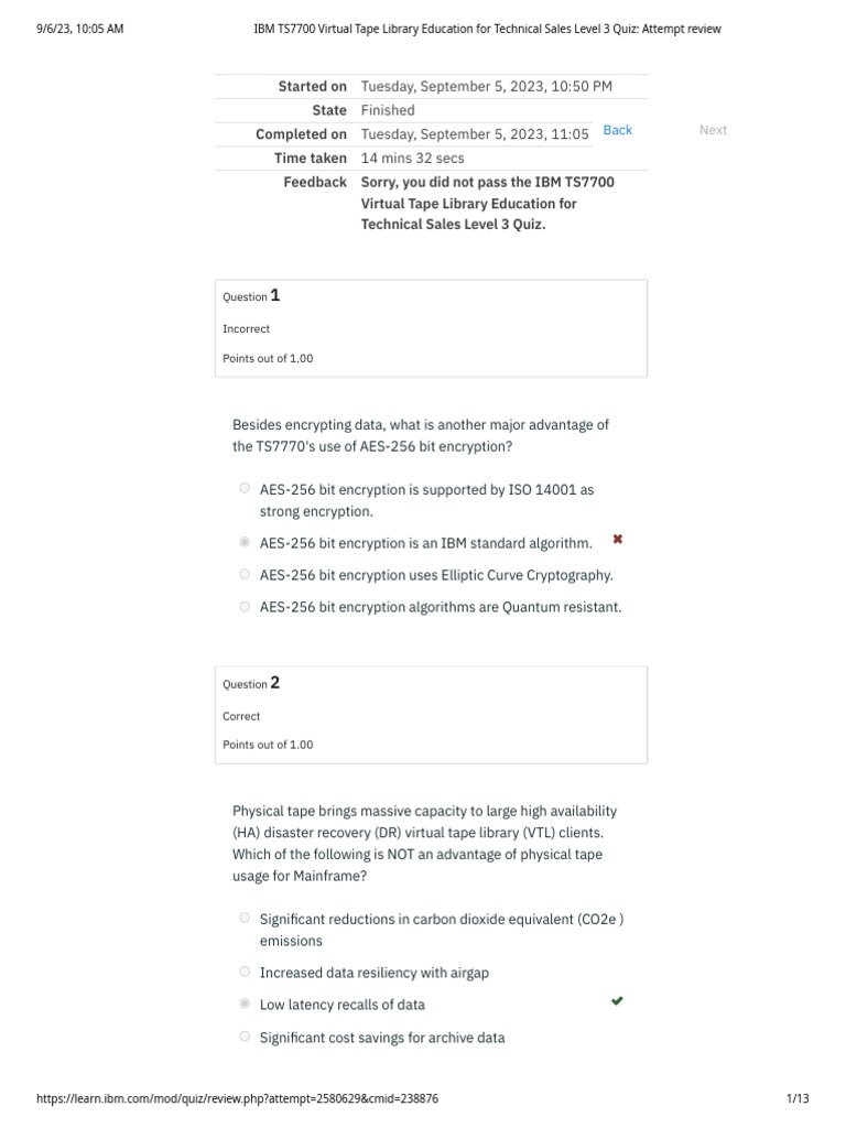 IBM TS7700 Virtual Tape Library Education For Technical Sales Level 3 ...