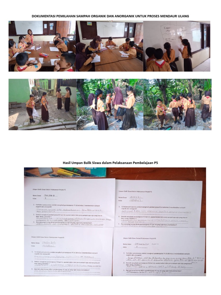 DOKUMENTASI Dan Umpan Balik PROJEK P5 | PDF