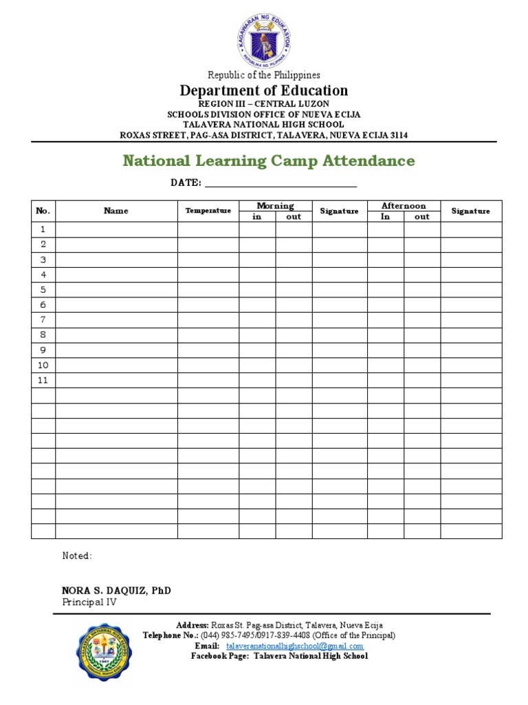 Daily Attendance NLC | PDF