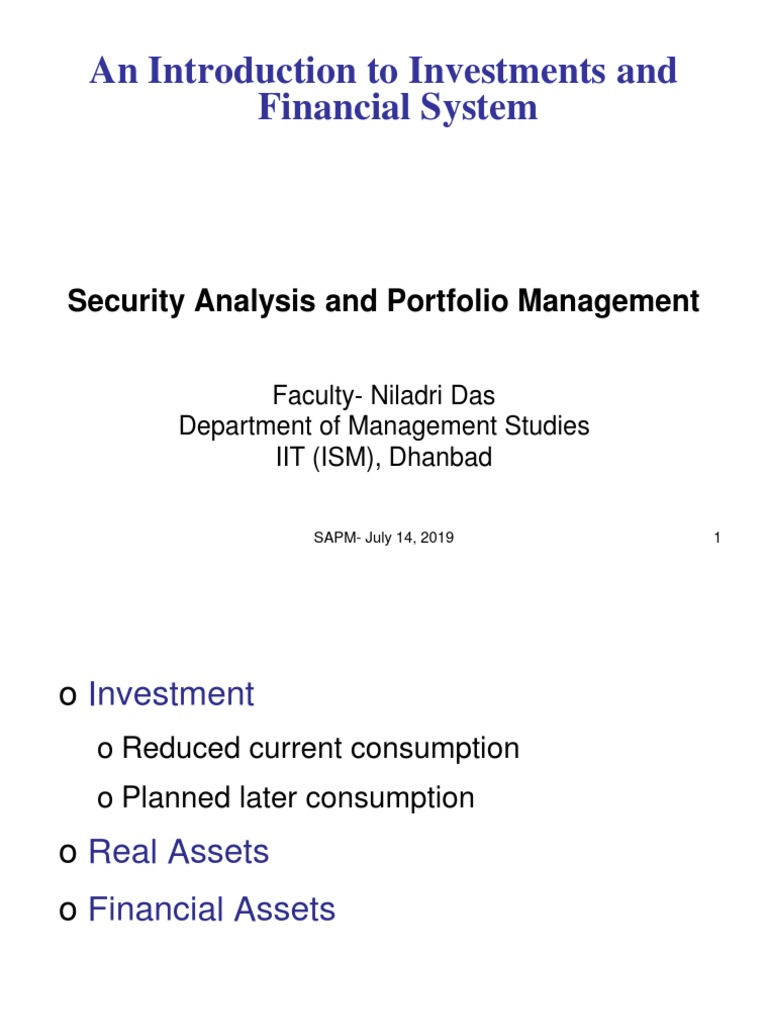 IAPM | PDF | Financial Markets | Investing