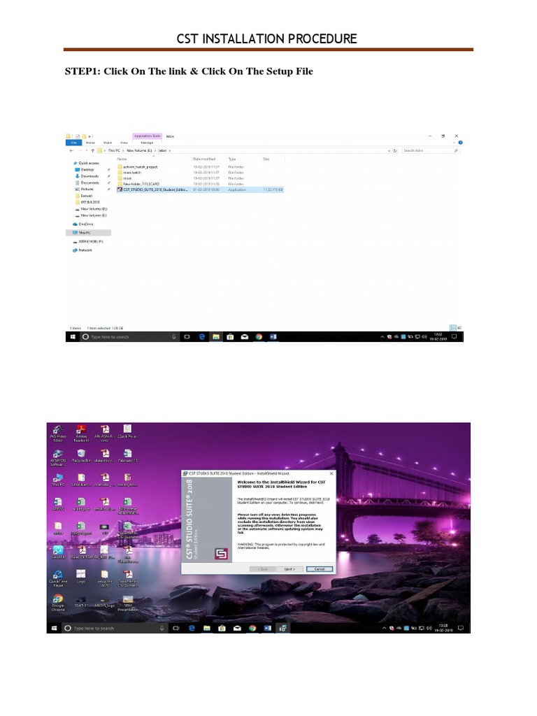 CST Installation Process-Update | PDF