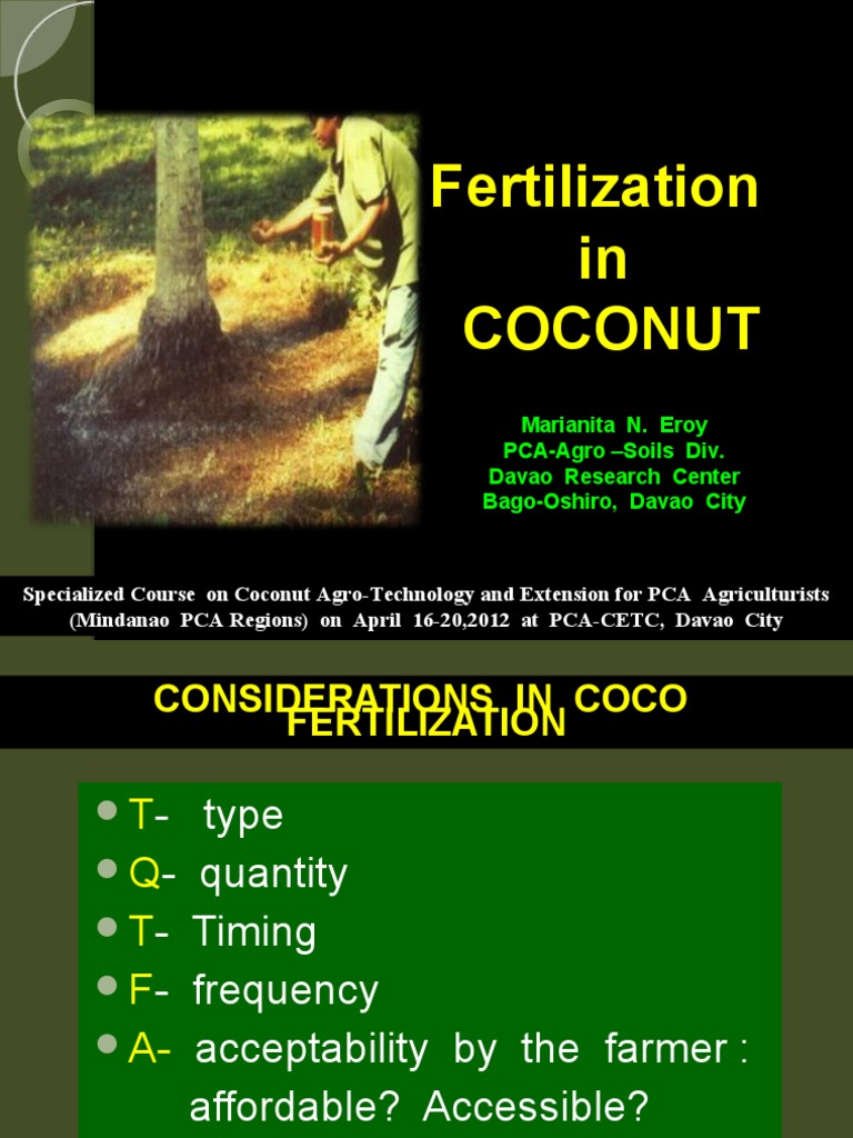 Coco Fertilization | PDF | Soil | Fertilizer