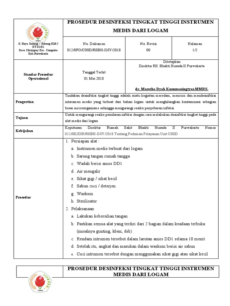 012 Prosedur DTT | PDF