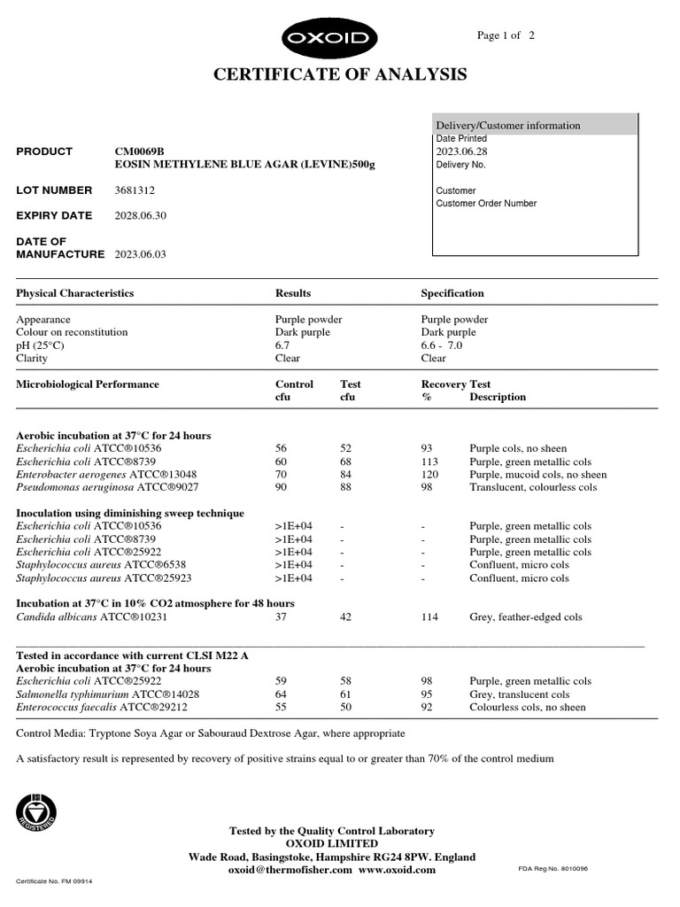 Certificate EMBA | PDF | Microbiology | Medical Specialties