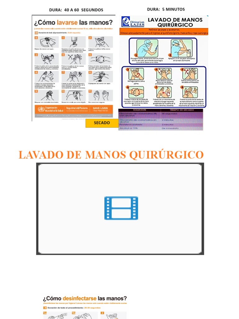 Lavado de Manos y Avagar Y NORMAS DE BIOSEGURIDAD | PDF