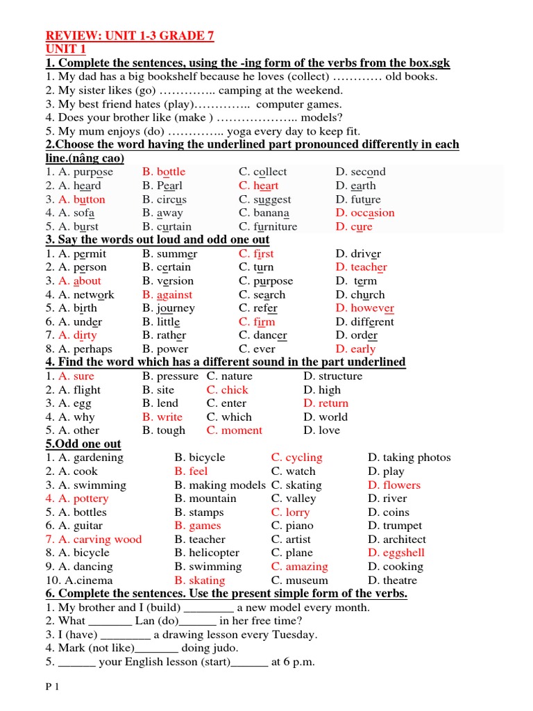 Tieng Anh 7 Global Success | PDF