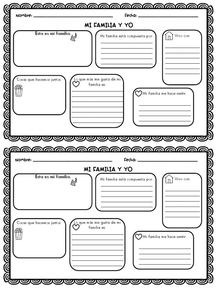 Mi Familia y Yo | PDF | Ciencias sociales | Relaciones personales ...