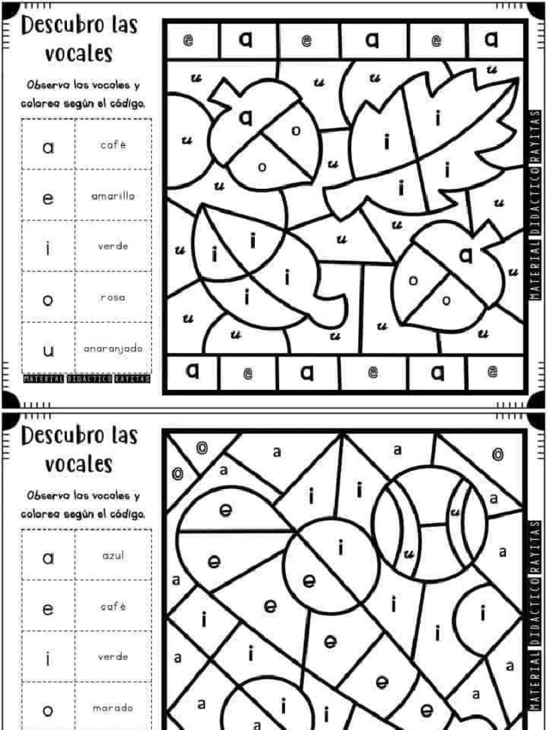 Descubro Las Vocales | PDF