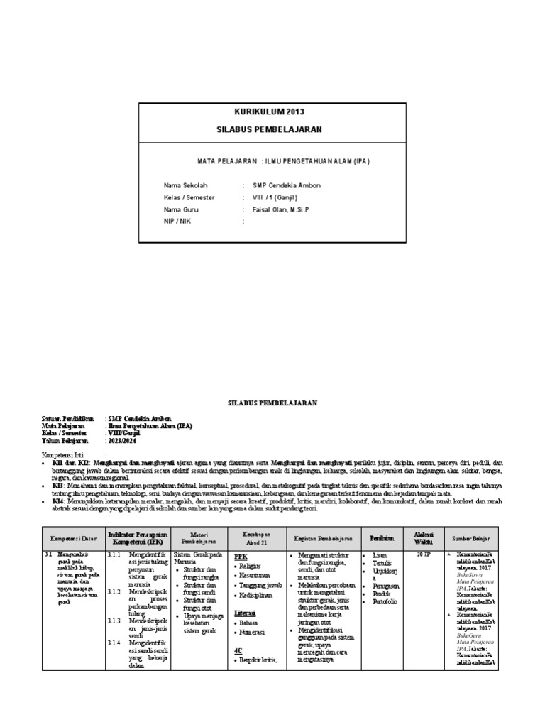 Silabus | PDF | Komputer