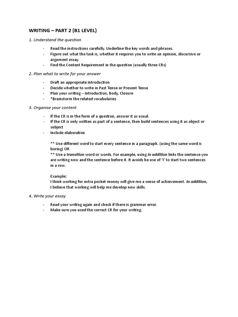 Writing - Part 2 | PDF | Essays | Question