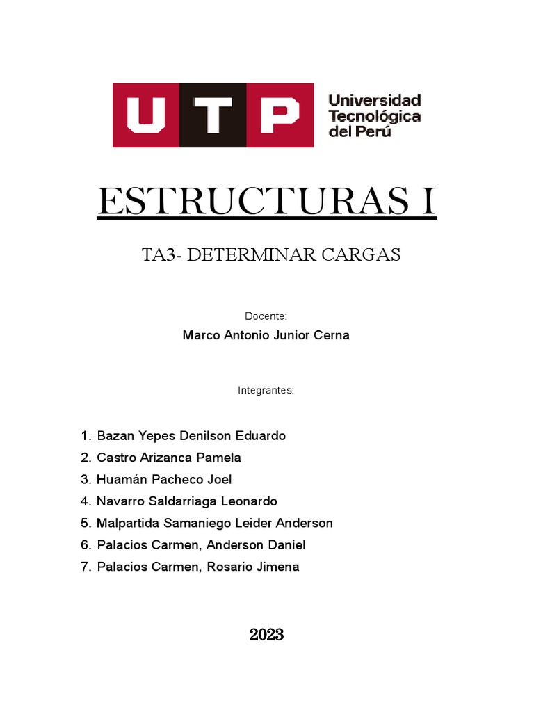 Ta3-Determinar Cargas | PDF