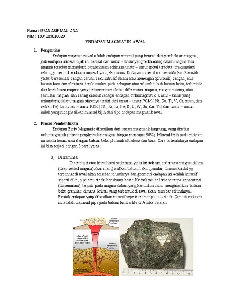 Karakteristik dan Proses Endapan Magmatik | PDF | Sains & Matematika
