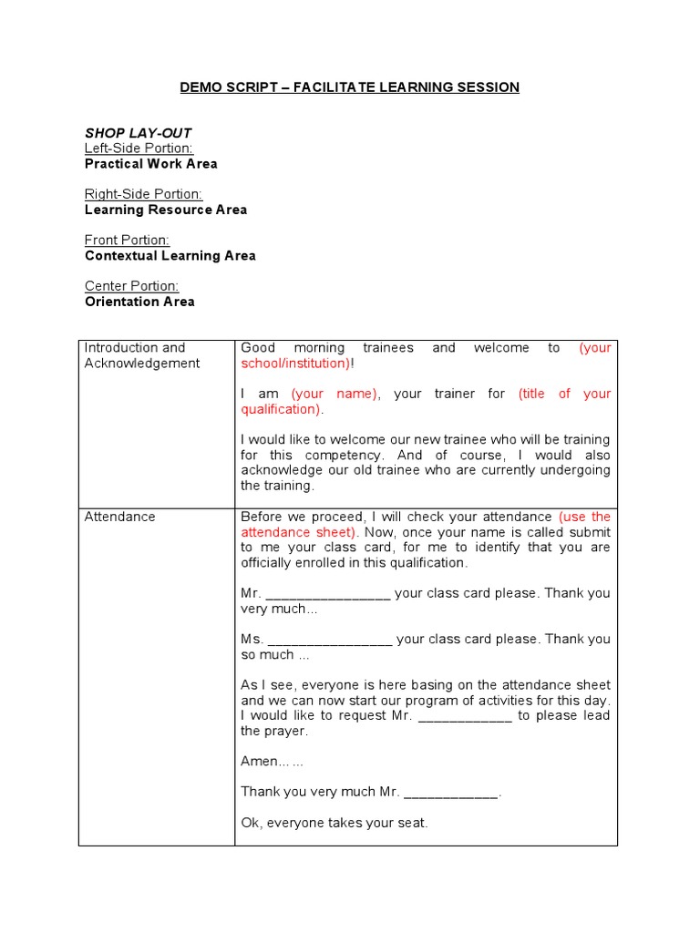 FLS Script | PDF | Learning | Cognition