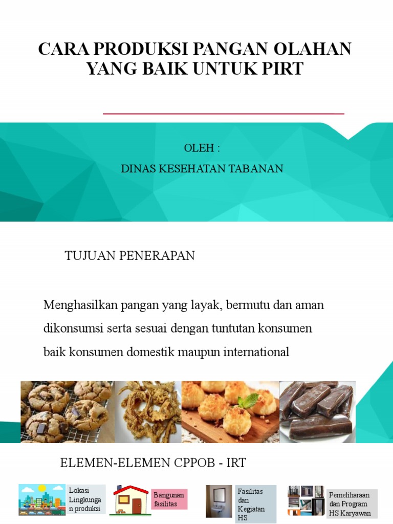 CPPB IRT 0k | PDF | Teknologi & Rekayasa