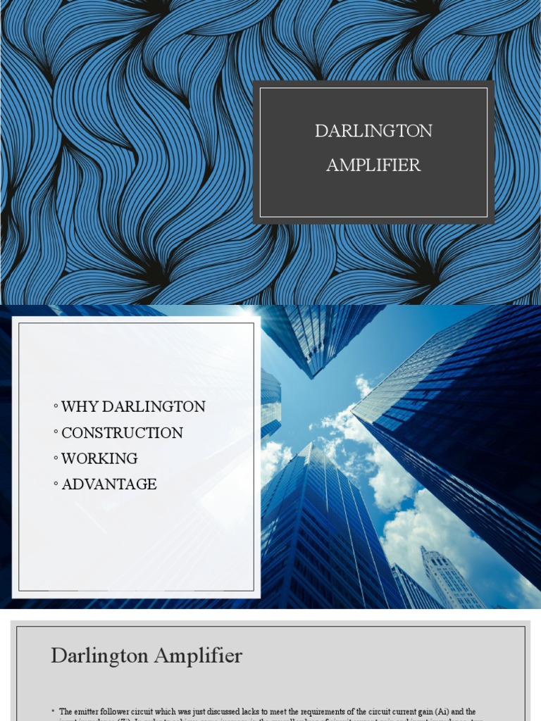 Darlington Amplifier Guide | PDF | Bipolar Junction Transistor | Amplifier