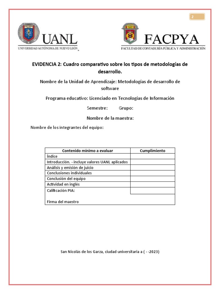 Ev2 - Metodologìas | PDF | Software | Scrum (desarrollo de software)