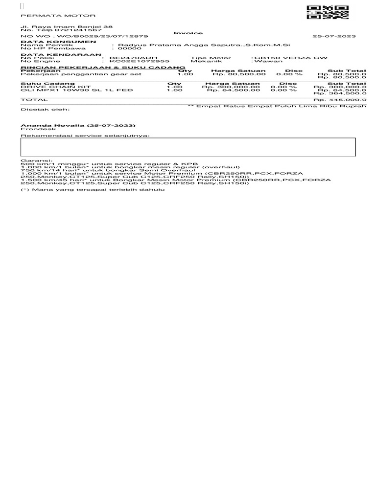 Print Thermal Invoice | PDF