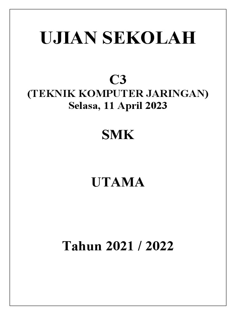C3 TKJ | PDF